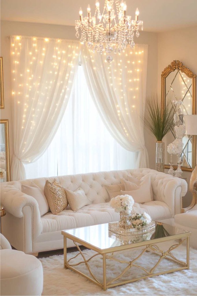 20 String Lights Living Room Ideas – casa4everyone.com