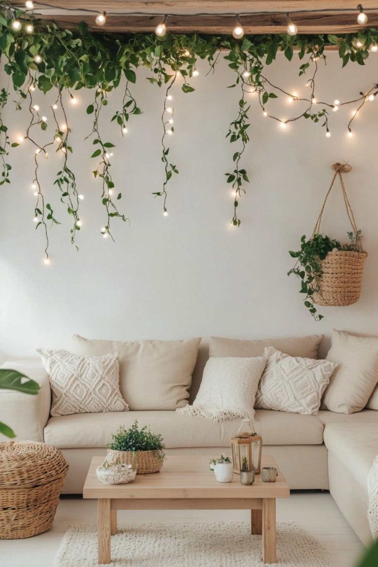 20 String Lights Living Room Ideas – casa4everyone.com