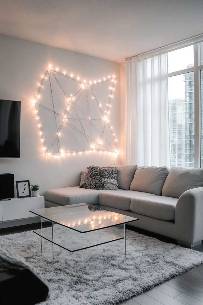 20 String Lights Living Room Ideas – casa4everyone.com