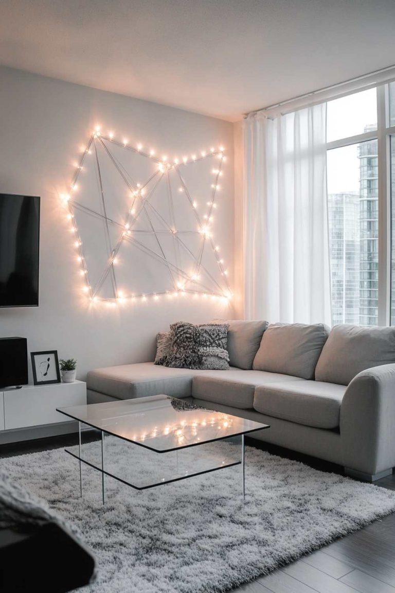 20 String Lights Living Room Ideas – casa4everyone.com